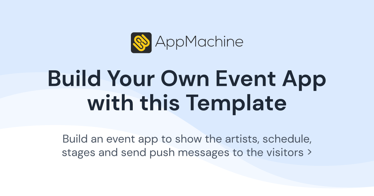 Build Your Own Event App with this Template | AppMachine